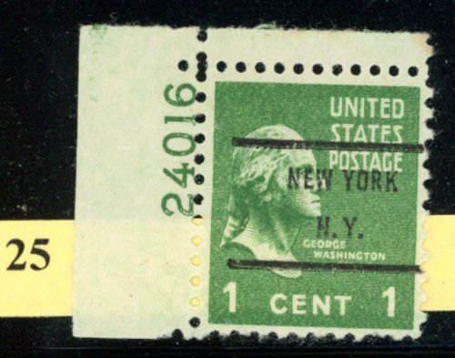 PKStamps - USA - 804 - Used - Precancel - Plate Number Single (#2-025 ...