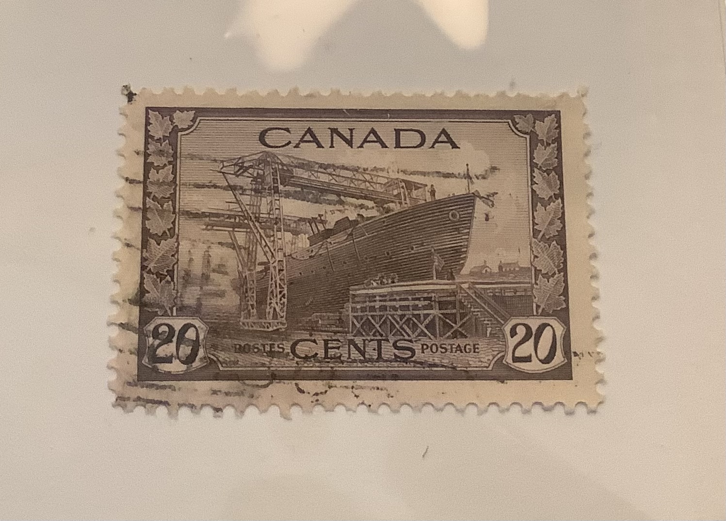 Canada 1942 Scott 260 used - 20c, Corvette, ship | Canada, General ...