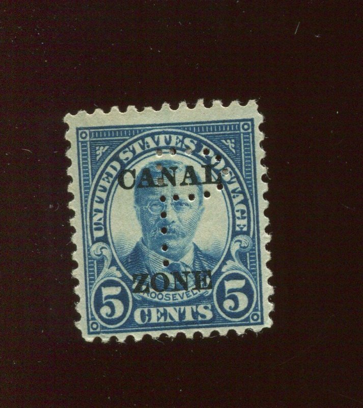 Canal Zone 74 Var Official "P" Perfin **RARE** Mint Stamp CZSG 74.PP ...