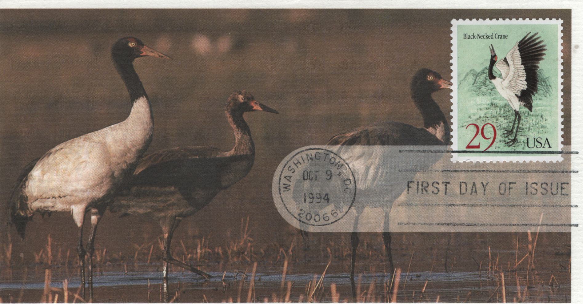 US, 2867 , Chinese Black-Necked Crane , Fdc, Fleetwood Cachet | United ...