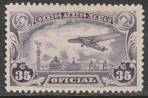 Mexico Co13, 35¢ Official AIR Mail, Single, Mint, NH. F-Vf. | Central ...