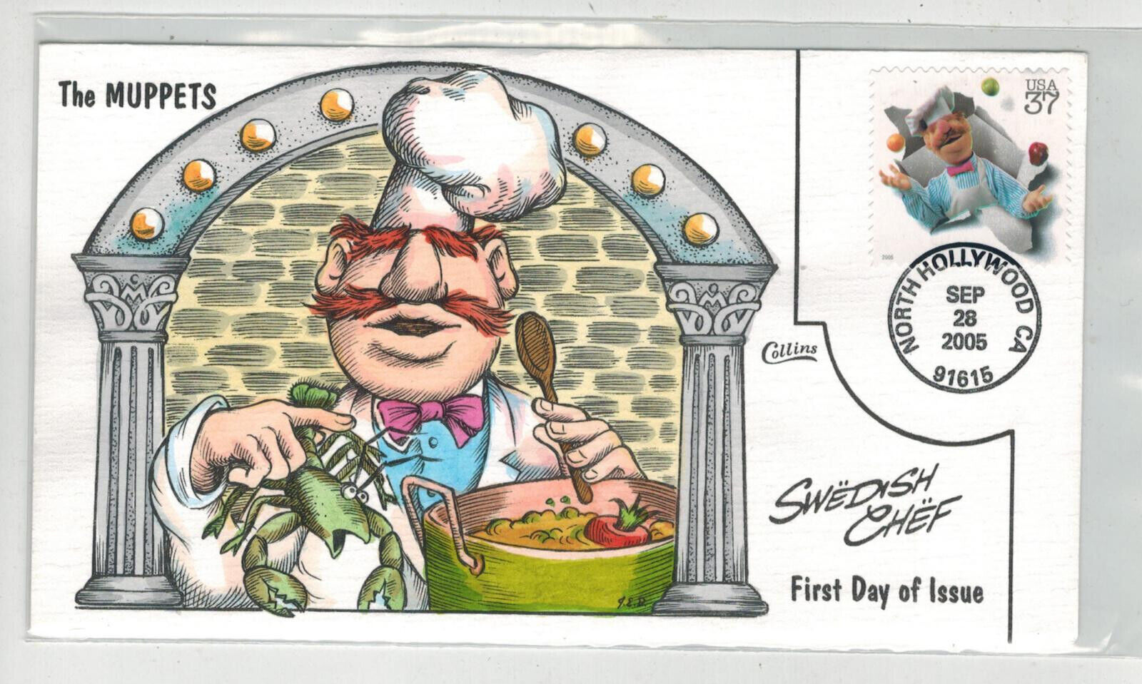 2005 Collins Handpainted JIM Henson & the Muppets the Swedish Chef ...