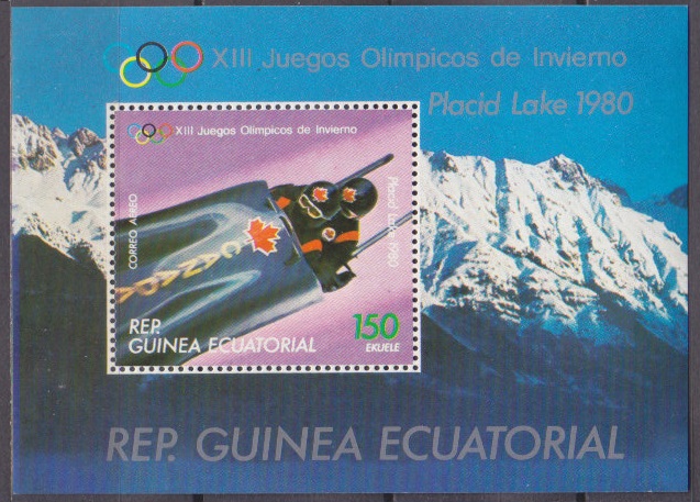 1978 Equatorial Guinea 1313/B290 1980 Olympic Games in Lake Placid 6,00 € | Africa - Equatorial ...