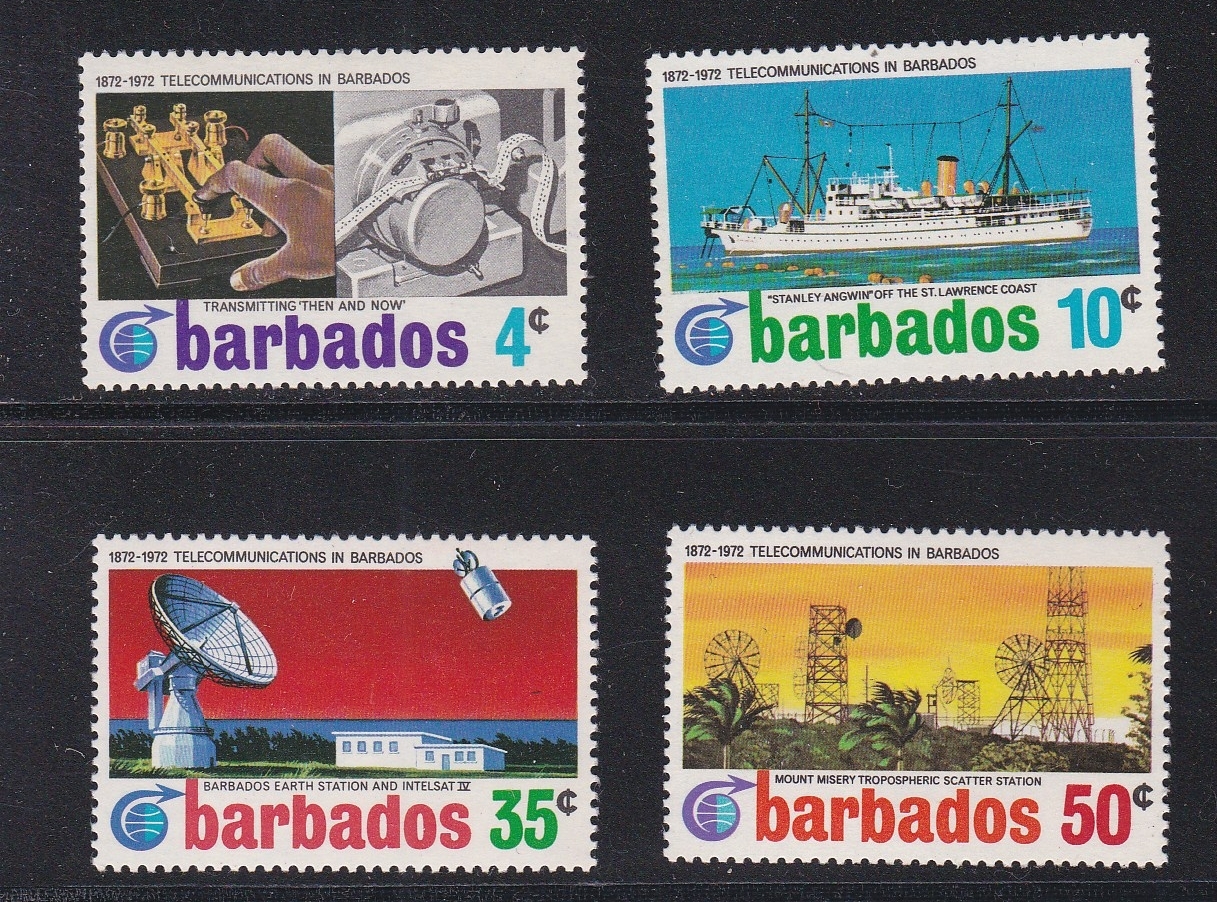 Barbados 368 372 Telecommunications To Barbados Centennial Mint Nh 12 Cat Caribbean 9213