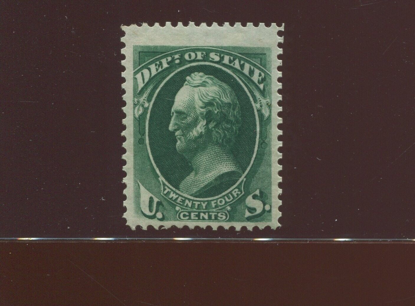 O65 State Dept Official Short Transfer Var (Pos 10) Stamp w/PF Cert (BZ ...
