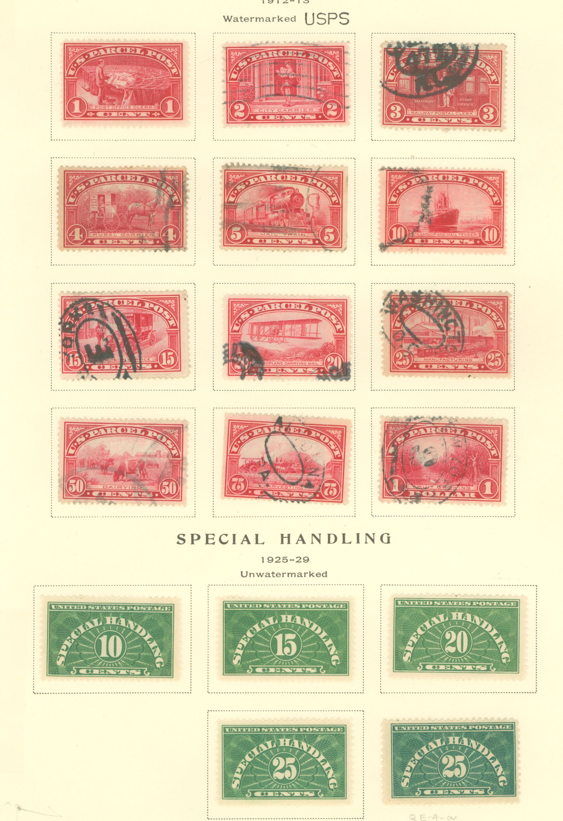 United States #Q1-Q12/QE1-QE4a Single (Complete Set) | United States ...