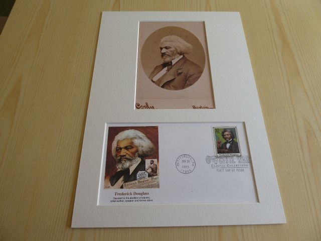 Frederick Douglass Civil War USA FDC Cover and mounted photograph mount ...