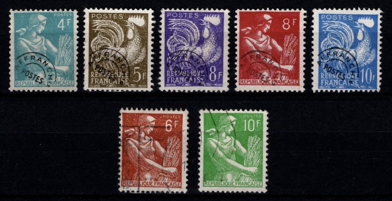 France 1954-59 Definitives, Part Set [Used] | Europe - France ...