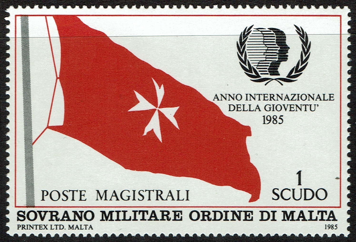 Malta Sovereign Military Order #241 MNH - SMOM Intl Year of Youth (1985 ...
