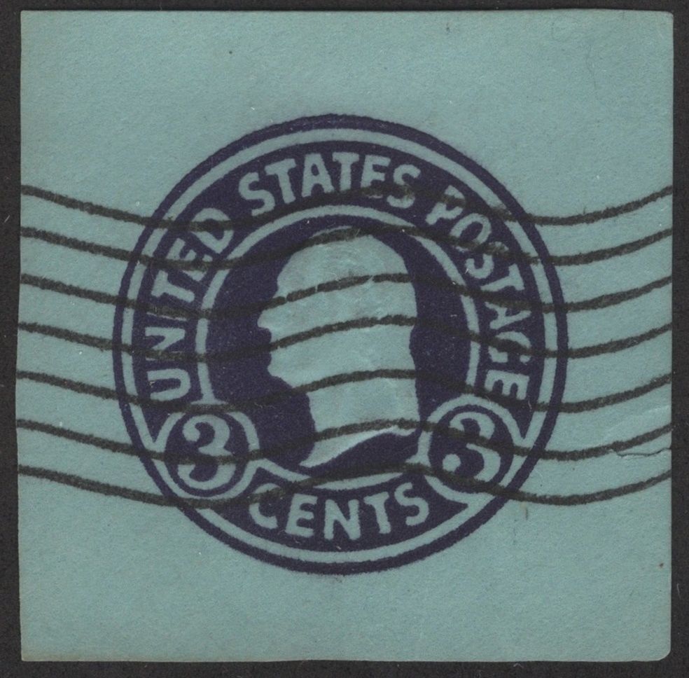 SC#U439 3¢ Washington Cut Square (1917) Used | United States, Postal ...