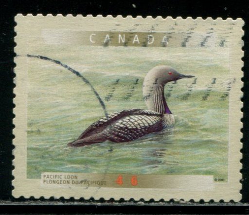 1845 Canada 46c Pacific Loon SA, used | Canada, Stamp / HipStamp