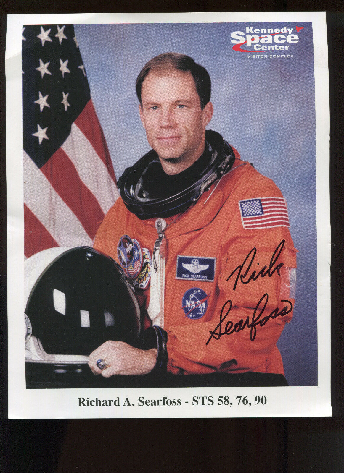 Astronaut Richard 'Rick' Searfoss Signed 8x10 Photo Nasa Space Shuttle ...