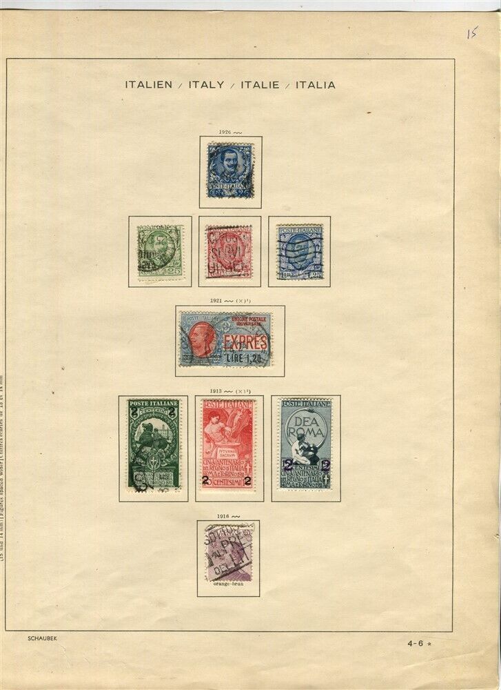 ITALY; 1920s early Emmanuel issues useful USED LOT on page | Europe ...