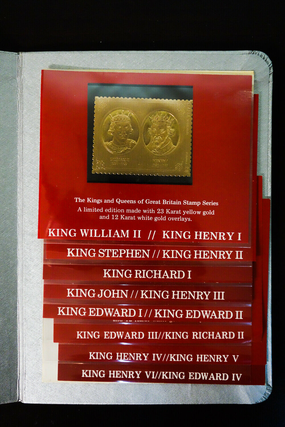 Great Britain Gold Kings And Queens 23k Gold Stamps | Great Britain ...