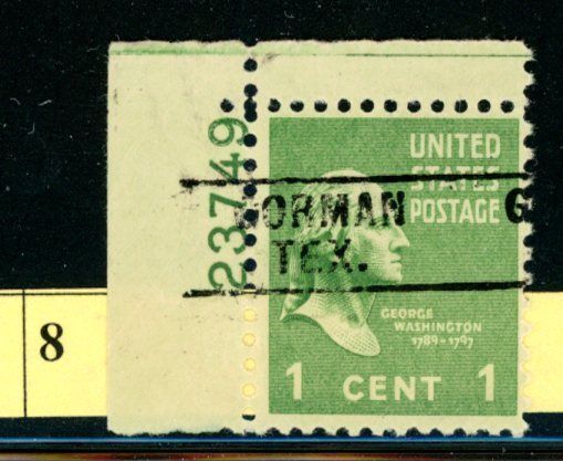 PKStamps - USA - 804 - Used - Precancel - Plate Number Single (#2-008 ...