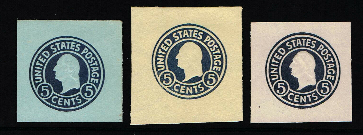 Genuine Scott #U443 U444 U445 SET of 3 George Washington Large Die-1 ...