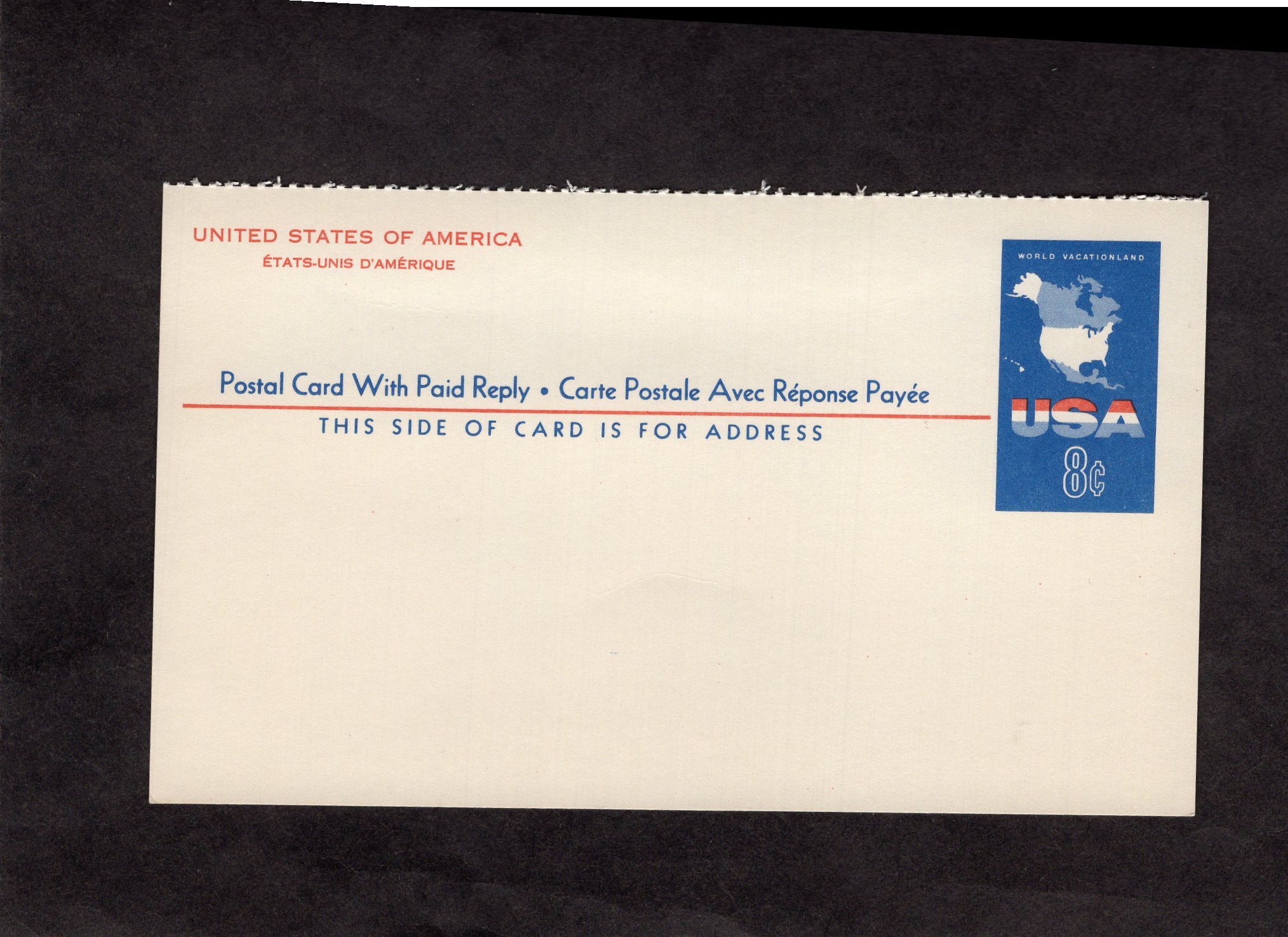 UY20 Map of US(8cent), unused front half | United States, Postal Cards ...