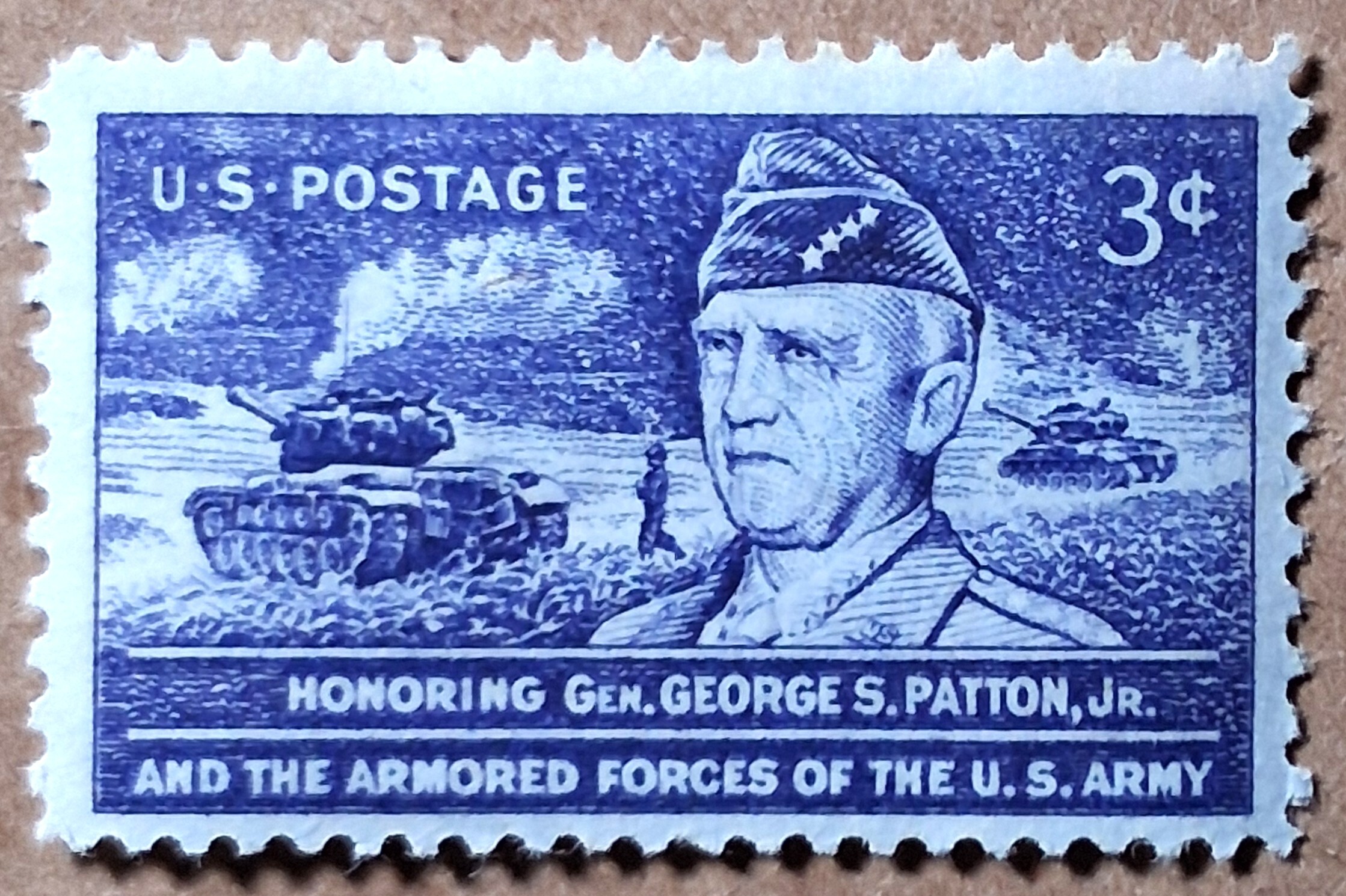 United States #1026 3c Gen George S. Patton Jr. MLH (1953) | United ...