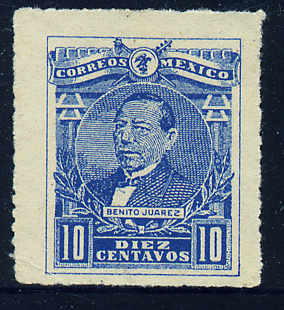 MEXICO 505 10c Pres. BENITO JUAREZ. Unused, No Gum. | Central & South ...