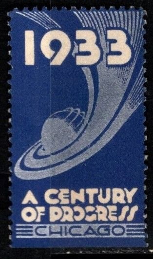 1933 US Poster Stamp A Century of Progress International Exposition ...