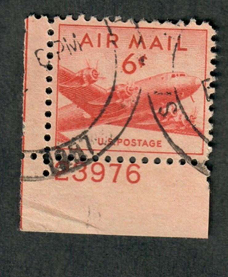C39 Used plate number single - PNS | United States, Air Mail Stamp ...