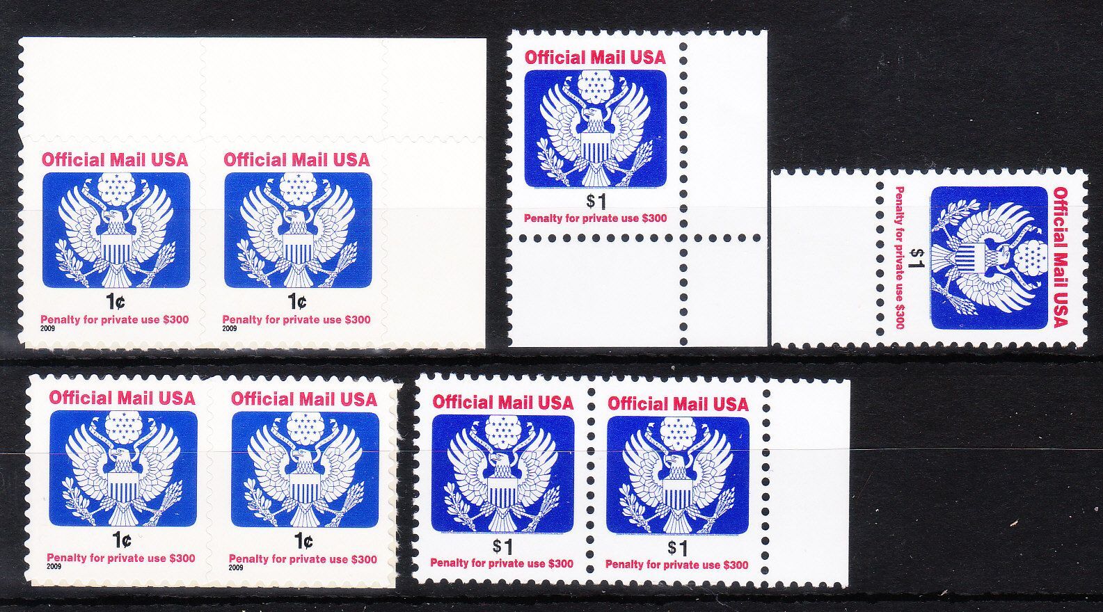 MOstamps - US Group of Mint OG NH Official Stamps (8 stamps) - Lot # HS ...