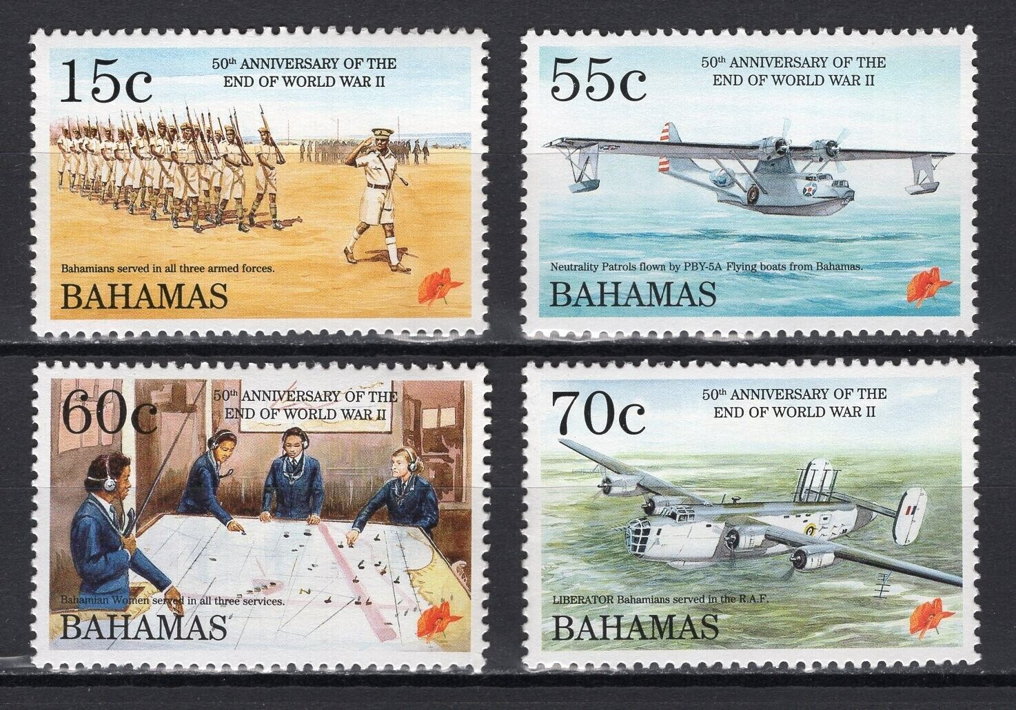 BAHAMAS -1995 The 50th Anniversary of End of Second World War - M688 ...