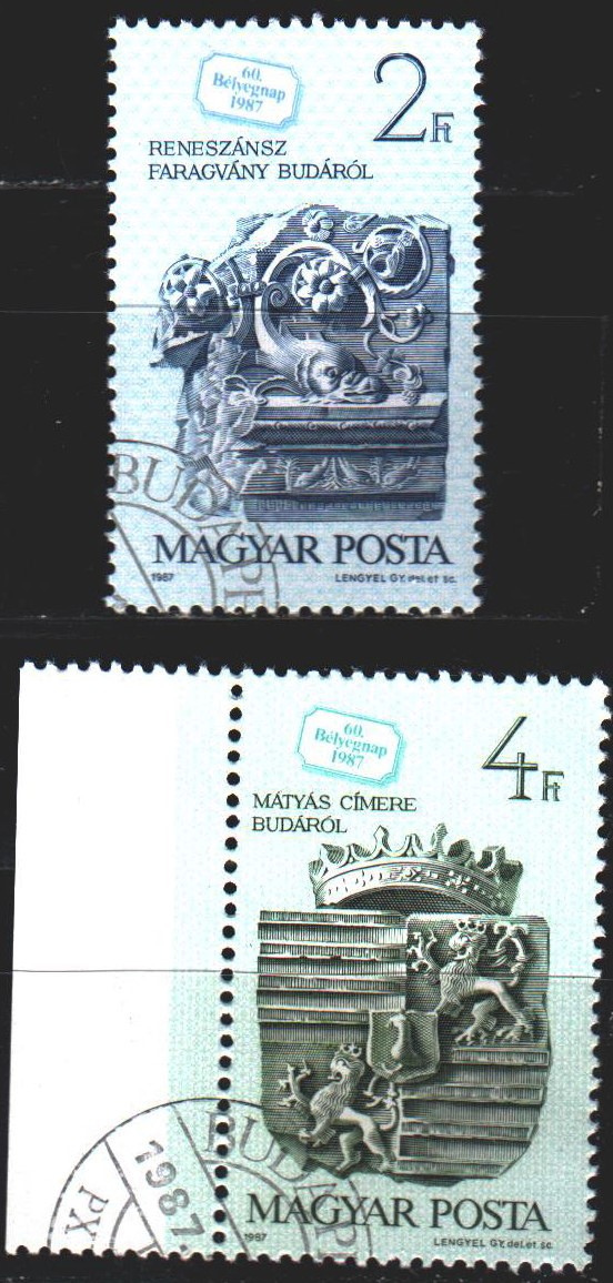 Hungary. 1987. 3918-19. Masonry of the Buda Castle. USED. | Europe ...