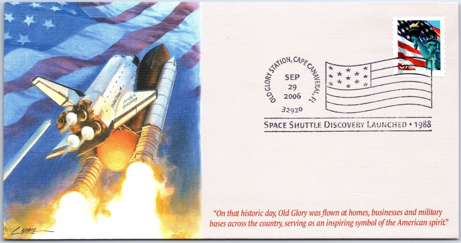 2006 Fleetwood U.S. Patriotic Series Space Shuttle Discovery Launched ...