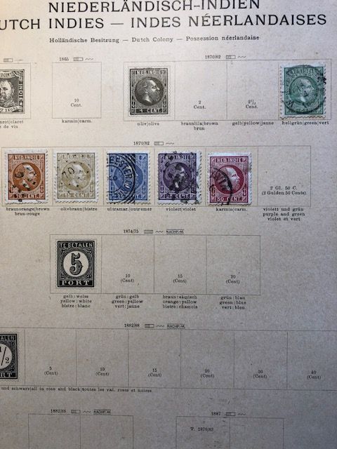 Dutch Indies - Pages w/stamps from a 1915 Shaubeks Album | Canada ...