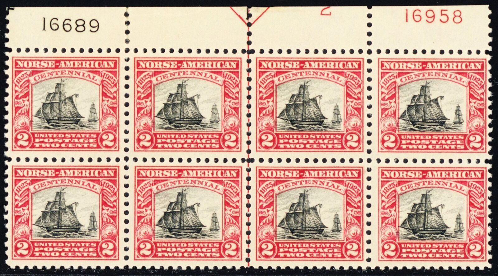 620, Mint VF NH 2¢ Plate Block of Eight * Stuart Katz | United States ...
