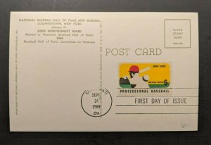 1969 Hall of Fame Plaque John Montgomery Ward FDC Postcard Cover ...