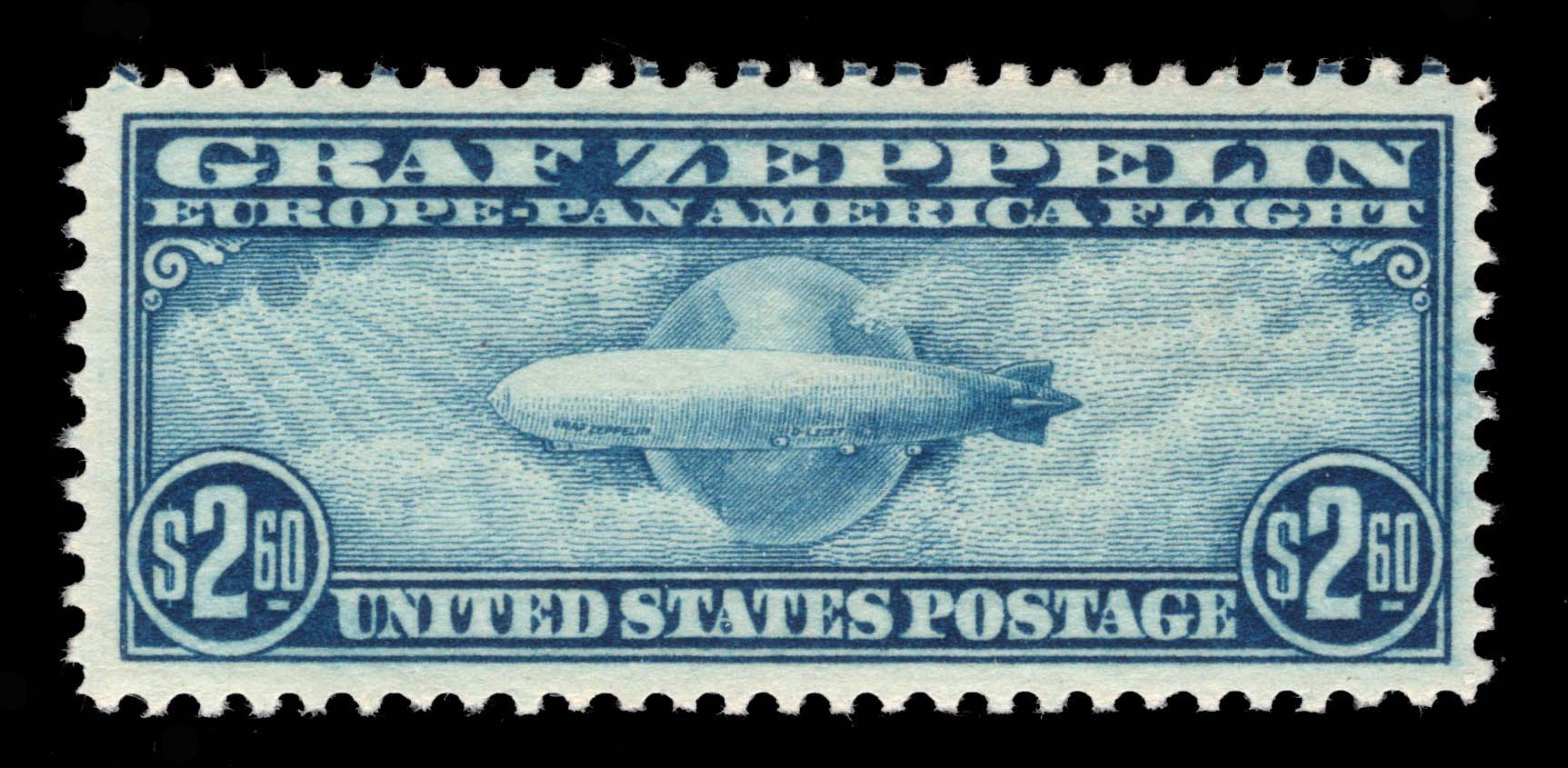 US Stamps # C15 Graf Zeppelin Mint OG H $600 LOT #44448 | United States ...