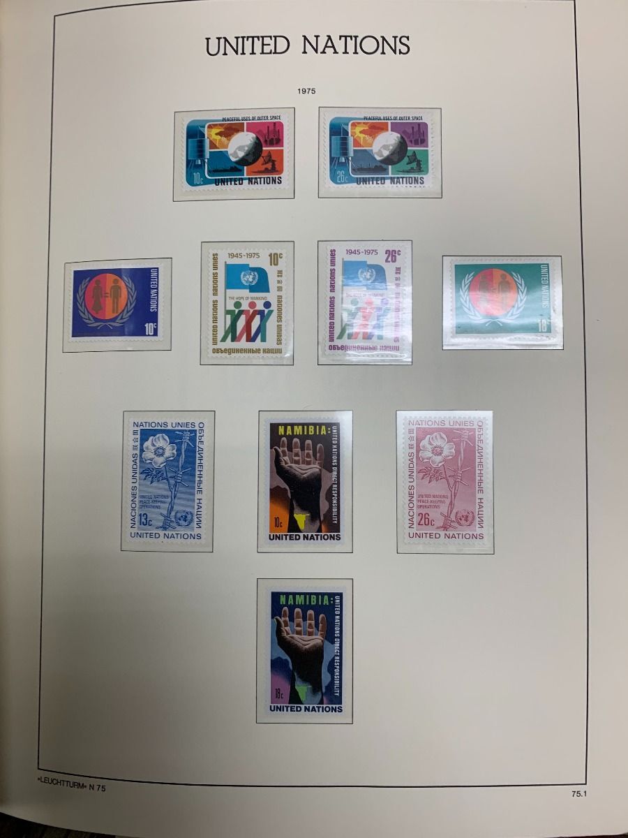 United Nations – Mint Collection in 4 Lighthouse Albums – 419879 ...