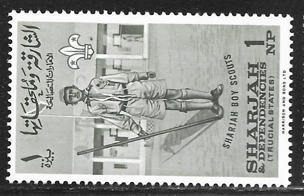 Sharjah 63: 1np Boy Scout, MH, VF | Middle East - United Arab Emirates ...