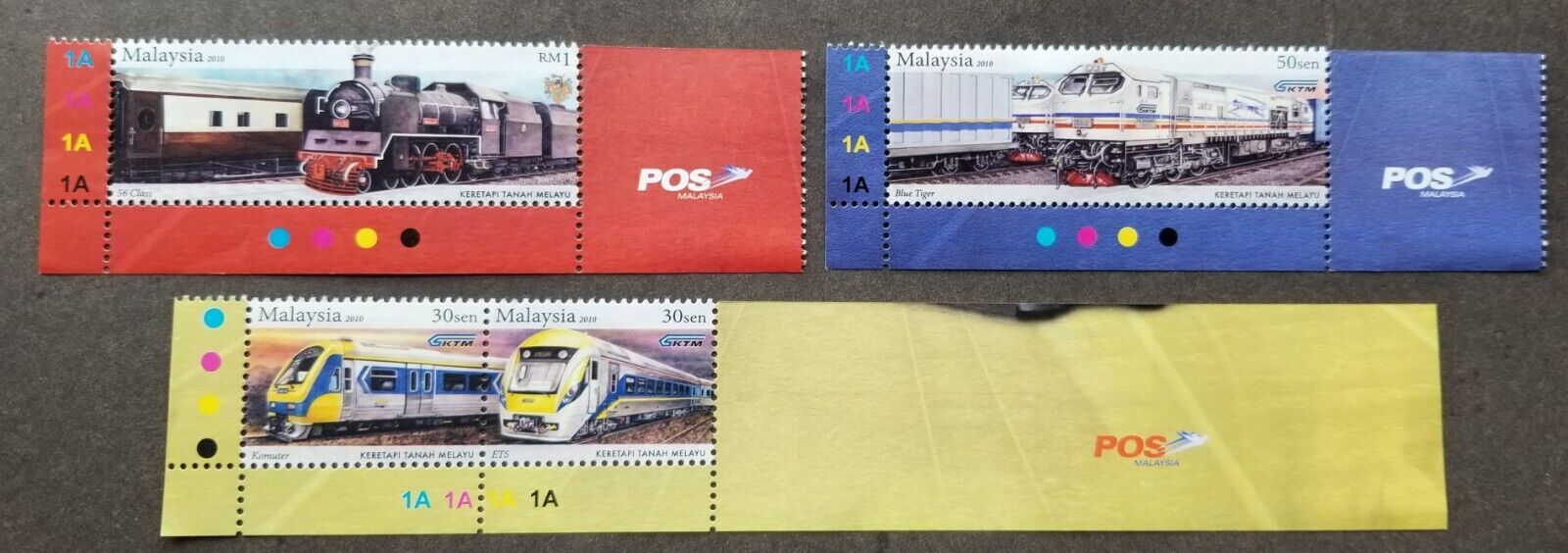 *FREE SHIP Malaysia Train KTM 2010 Railway Locomotive Vehicle (stamp ...