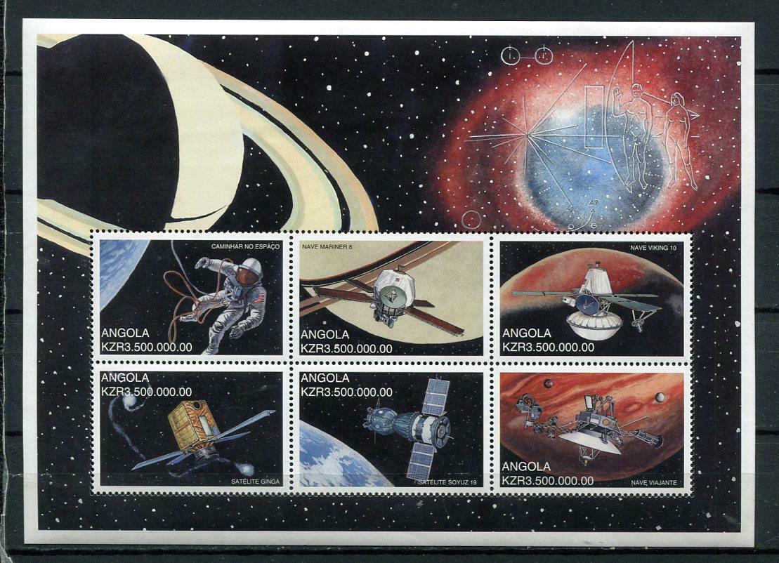 Angola Souvenir Sheet The History of Space Exploration 5214 | Africa ...