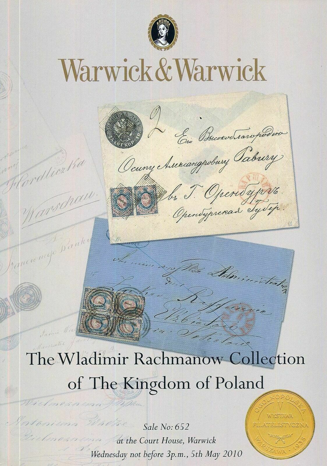 Poland Warwick&Warwick Rachmanow Collection 2010 Stamp Auction ...
