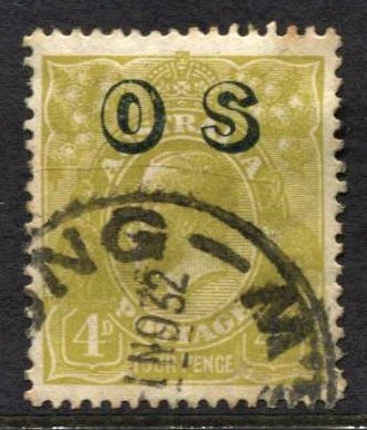 Australia #O4 OS Overprint Used -CV$30.00 | Australia & Oceania ...