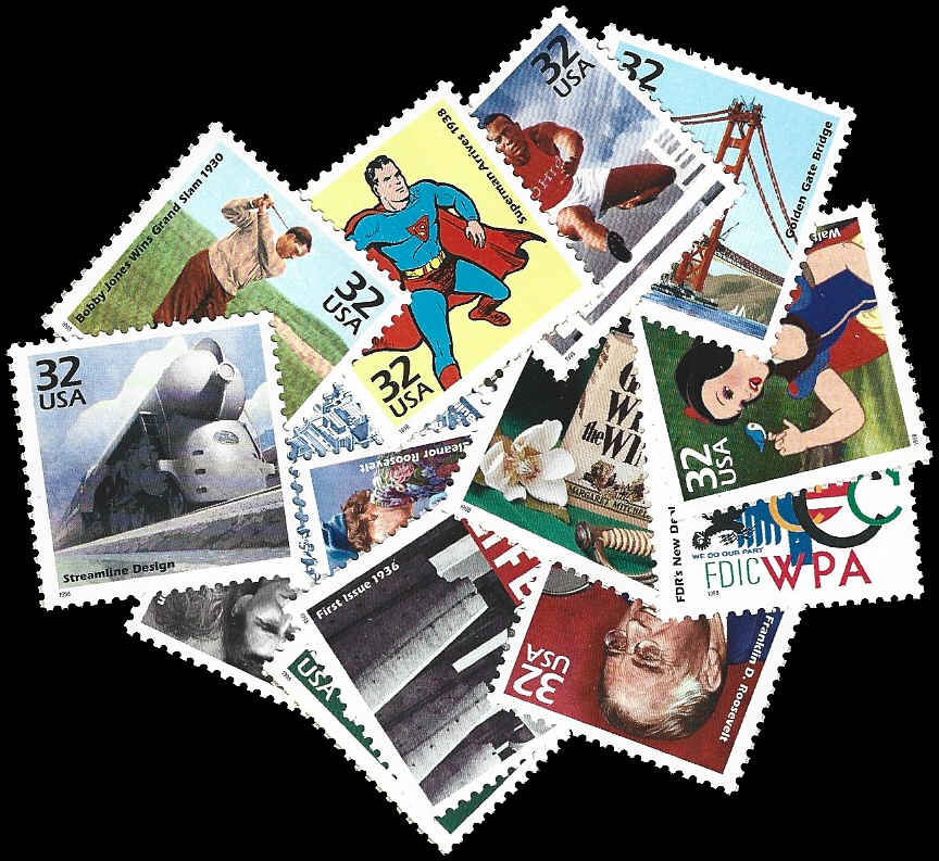 PCBstamps US #3185 Sgls $4.80(15x32c)Cele. The Century 1930's, MNH, (1 ... PCBstamps US #3185 Sgls $4.80(15x32c)Cele. The Century 1930's, MNH, (1 ...