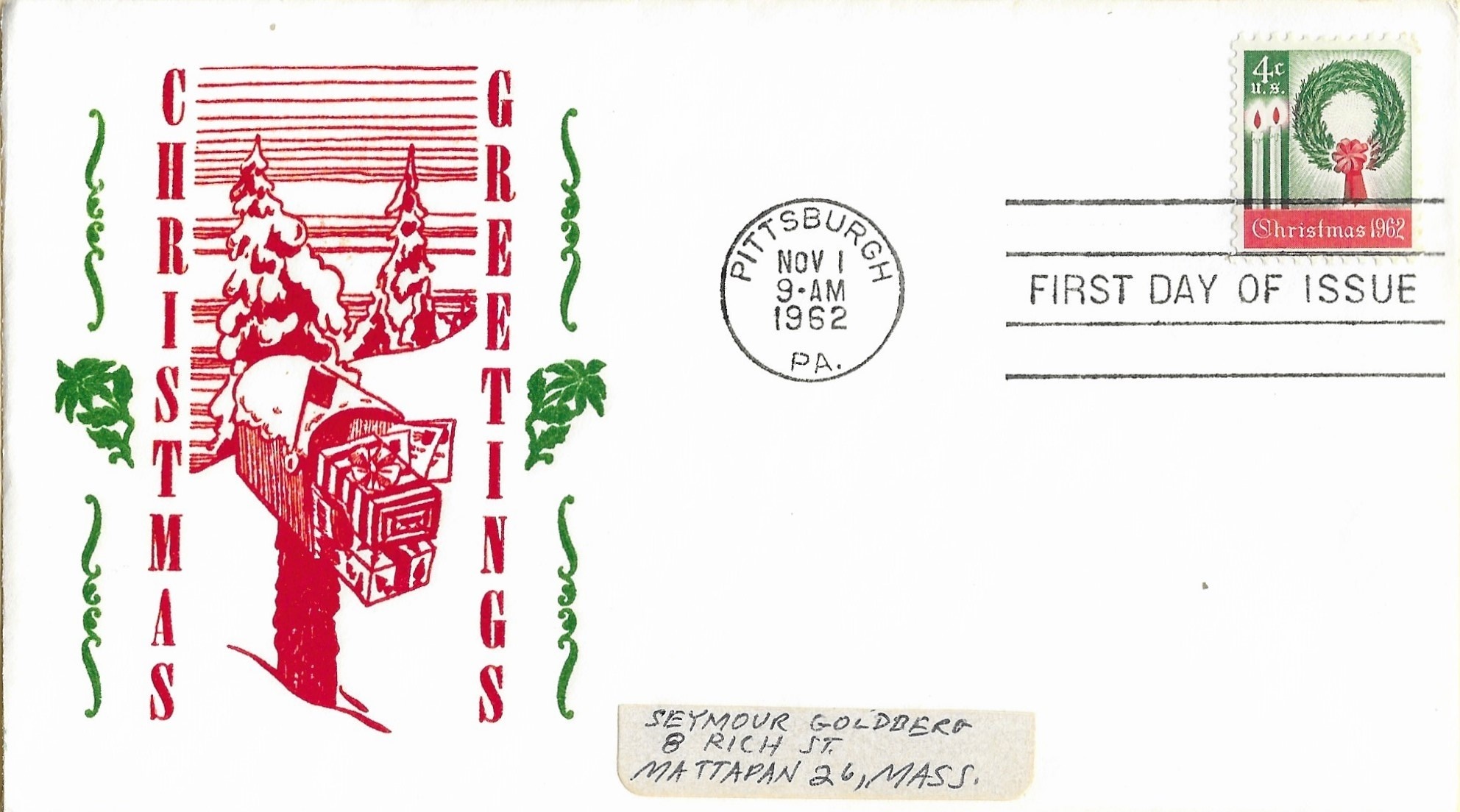 1962 FDC, #1205, 4c Christmas, Centennial | United States, General ...