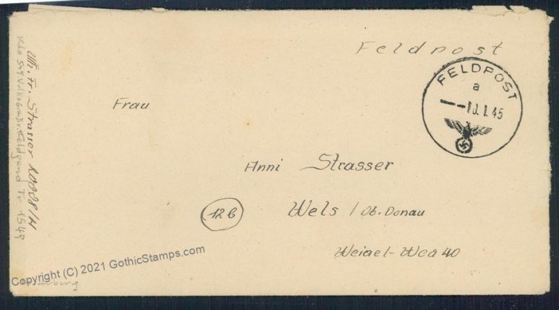 3rd Reich 1945 Volksgrenadier Div 549 3rd Panzer Army Koenigsberg ...