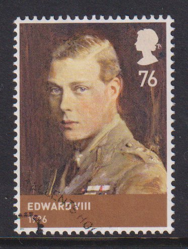 Great Britain #2992 used 2012 British Royalty / history 76p Edward VIII ...