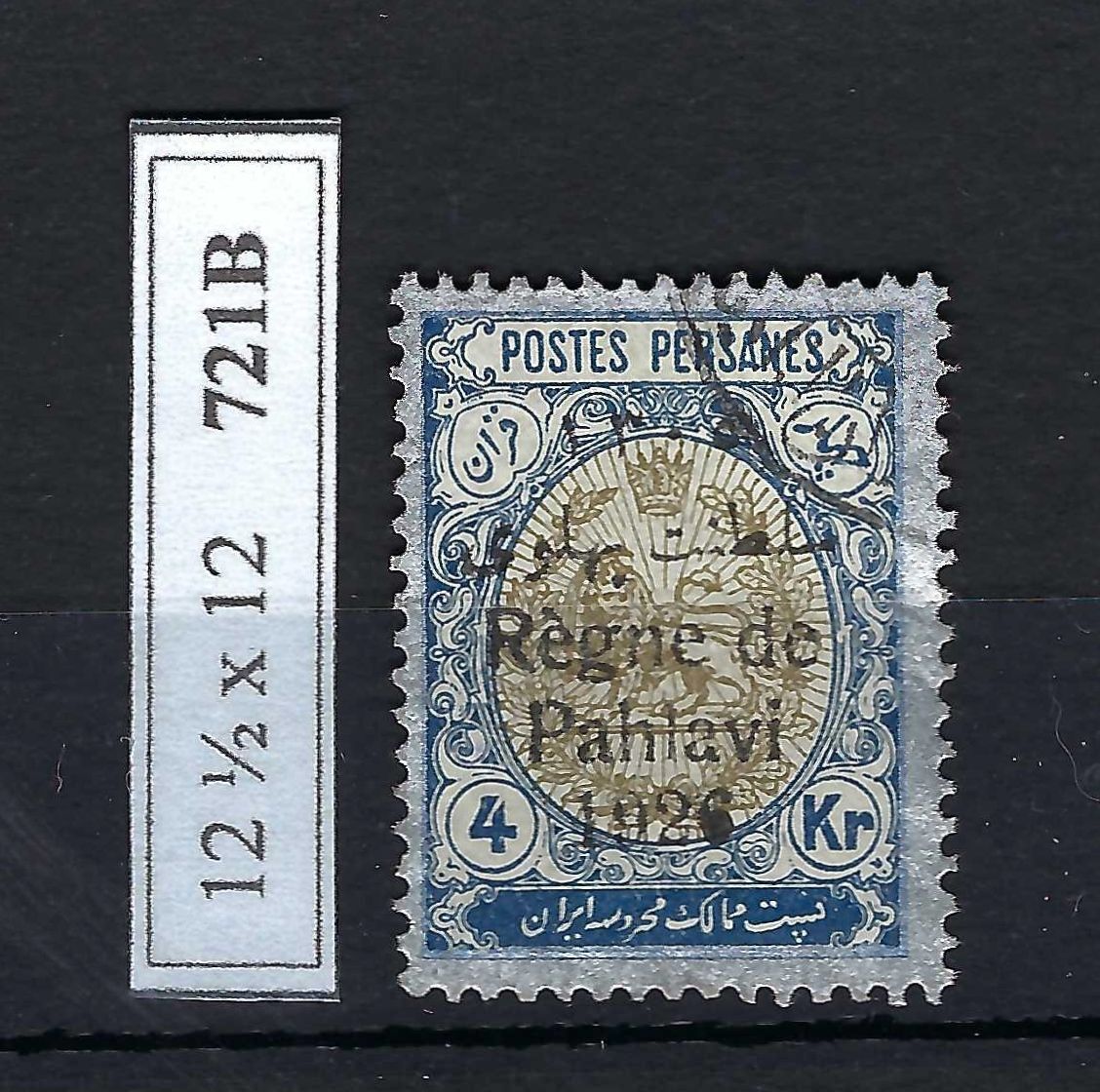 PERSIA 1926, 4 Kran (Persiphila 721 B) Cat.Vat. USD 500, signed Mr ...