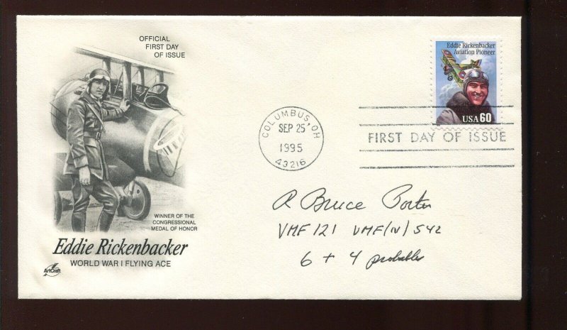 Robert Bruce Porter WW2 Fighter Pilot ACE Signed Cover Lv4666 | United ...