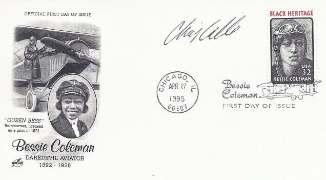 2956 32c BESSIE COLEMAN - Signed by Stamp Designer Chris Calle | United ...