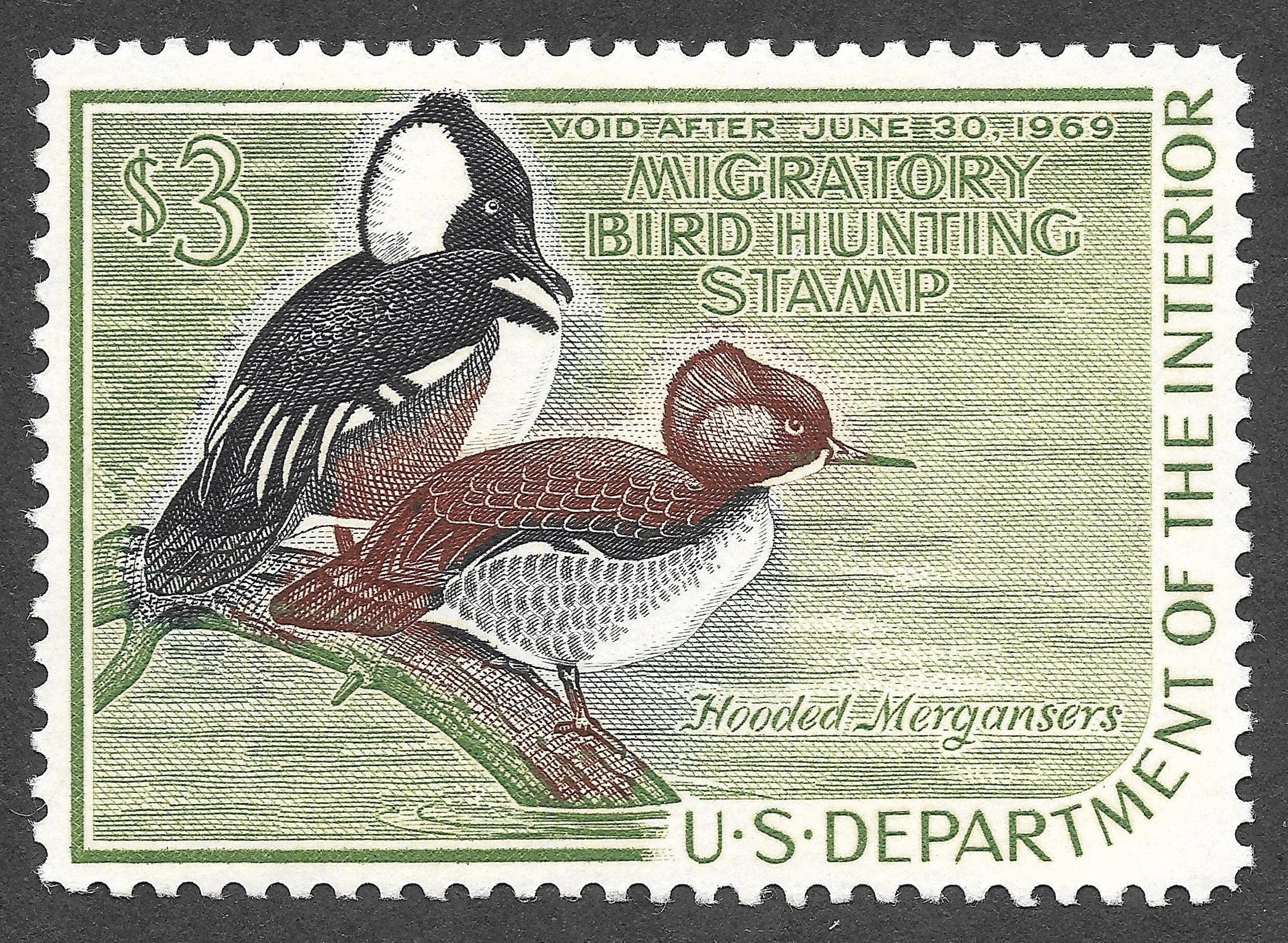 MNH 1968 Scott #RW35** Federal Duck Stamp | United States, Duck Stamps ...