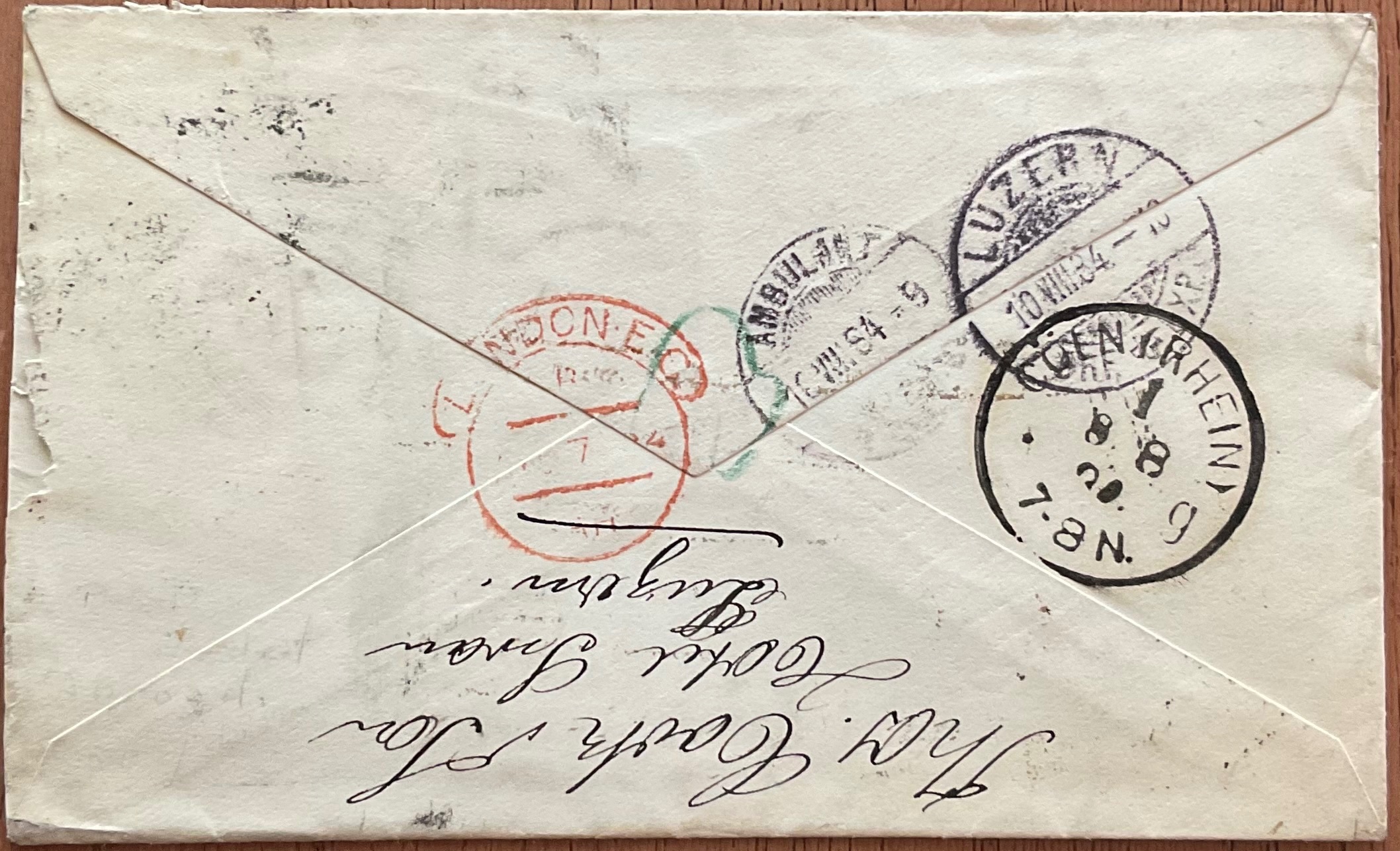 US #206/210 (2) Forwarded Trans-Atlantic Cover 7/28/1884 LB | United ...