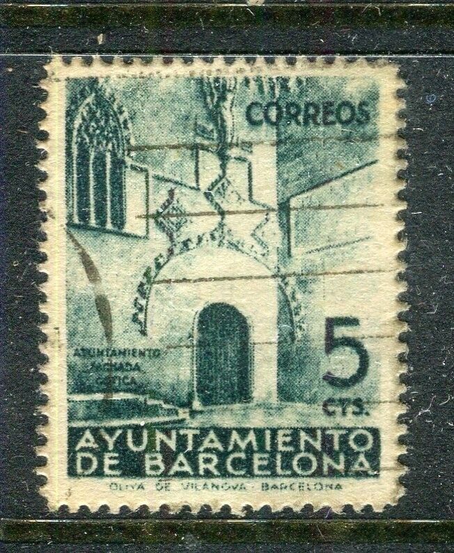 SPAIN; 1930s early Barcelona Local Civil War period issues fine used ...