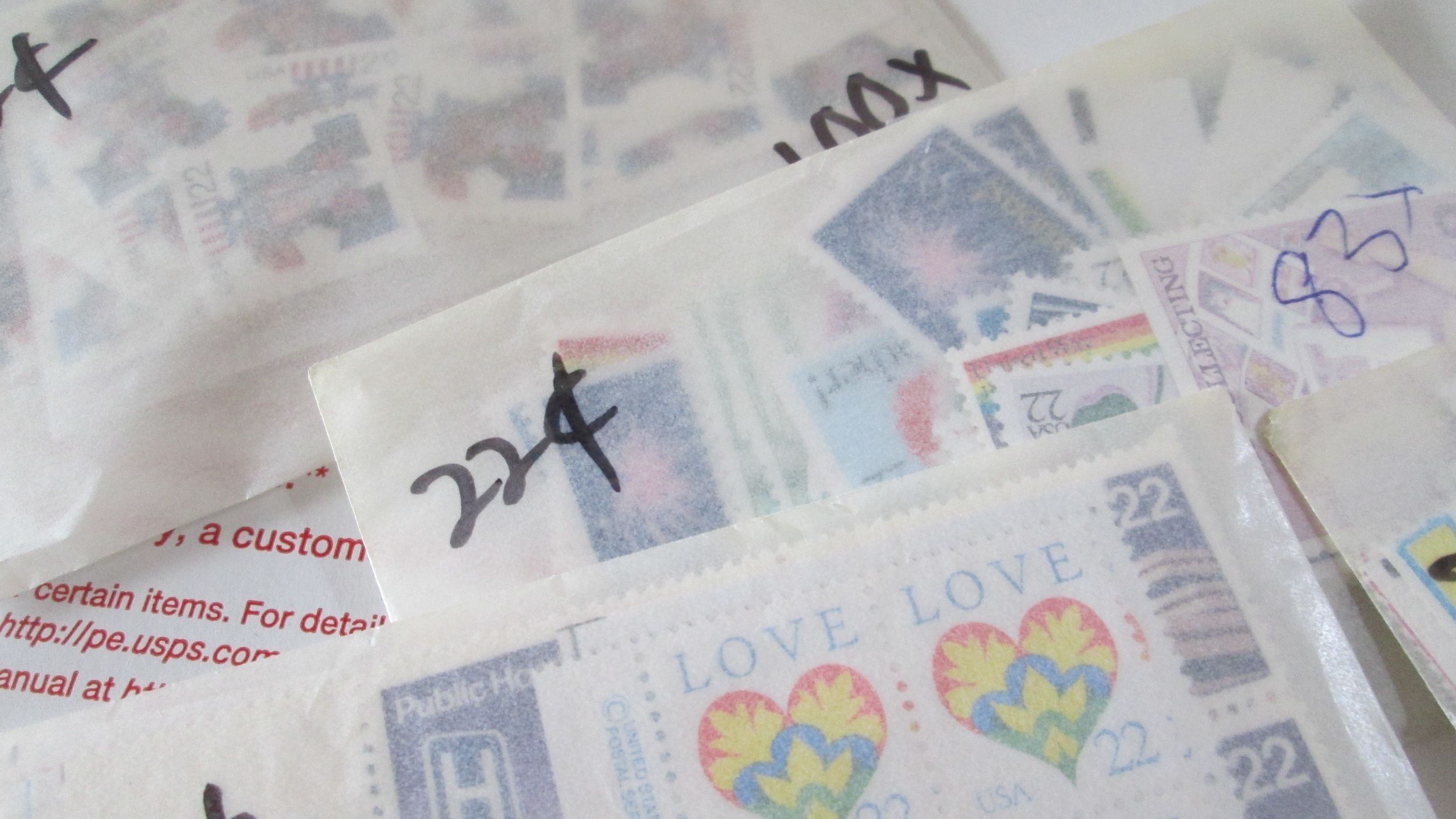 Discount Postage 383x 22c US Postage Stamps MNH Face $84.26 | United ...